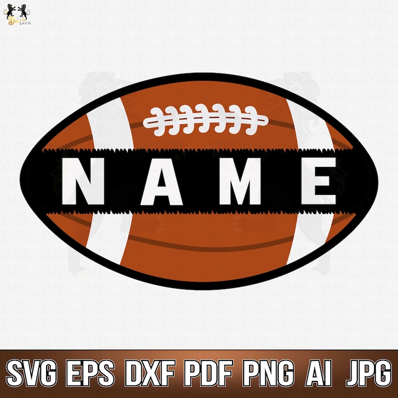 Football Svg Football Name Frame Svg Football Svg Football | Etsy