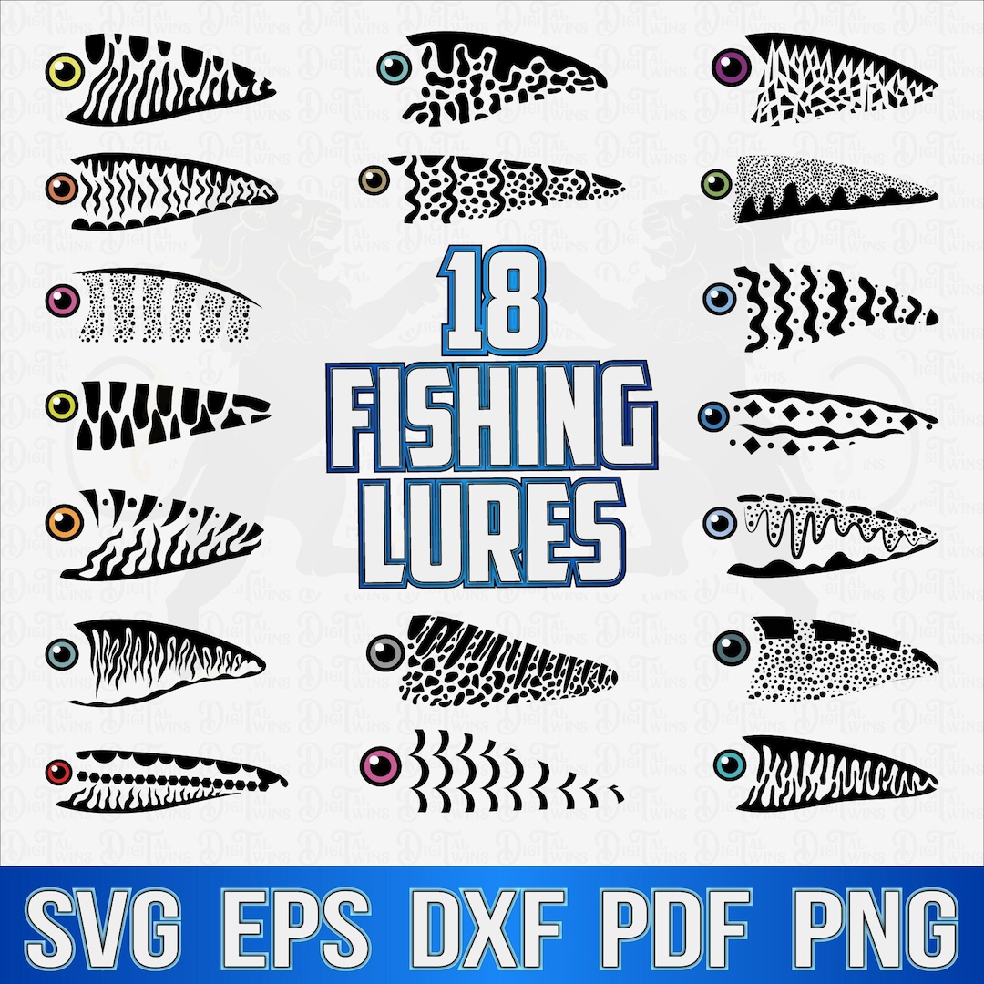 Fishing Lure Svg, Lure Svg Print, Fishing Lure Pattern Svg, Fishing ...