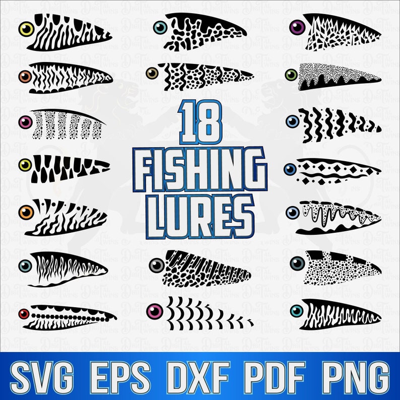 Fishing Lure Svg Lure Svg Print Fishing Lure Pattern Svg | Etsy