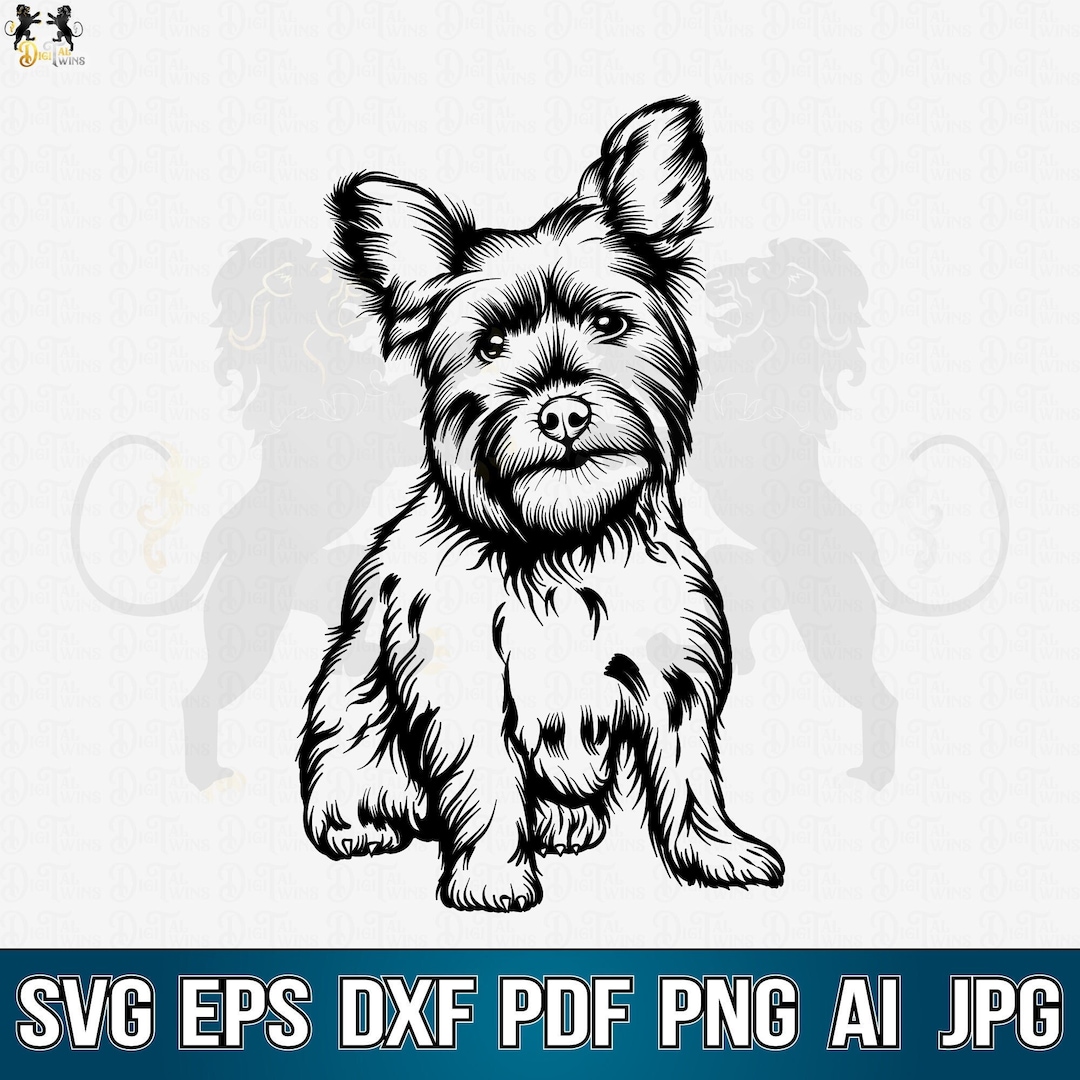 Yorkshire Terrier Svg, Yorkshire Clipart, Yorkshire Cricut, Yorkshire ...