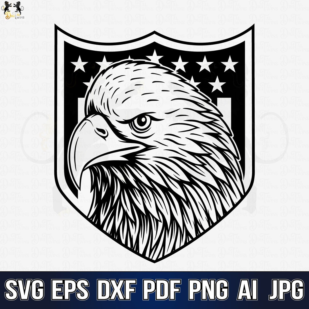Eagle Through Flag Svg, Eagle With Flag Svg, Eagle USA Svg, American ...