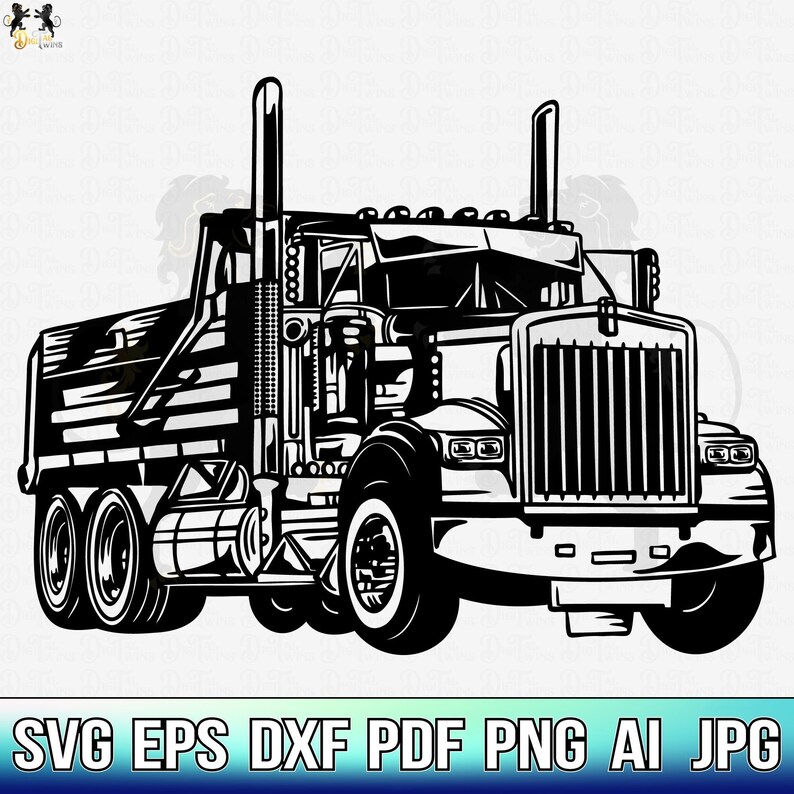 Semi Truck Svg Semi Truck Clipart Semi Truck Cricut Semi - Etsy