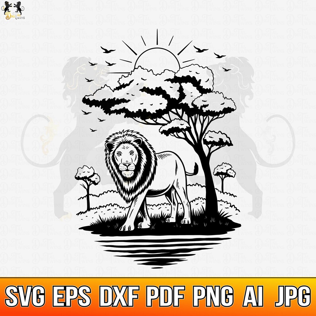 Lion Svg, Lion Clipart, Lion Vector, Lion Cut File, Lion Shirt, Lion ...
