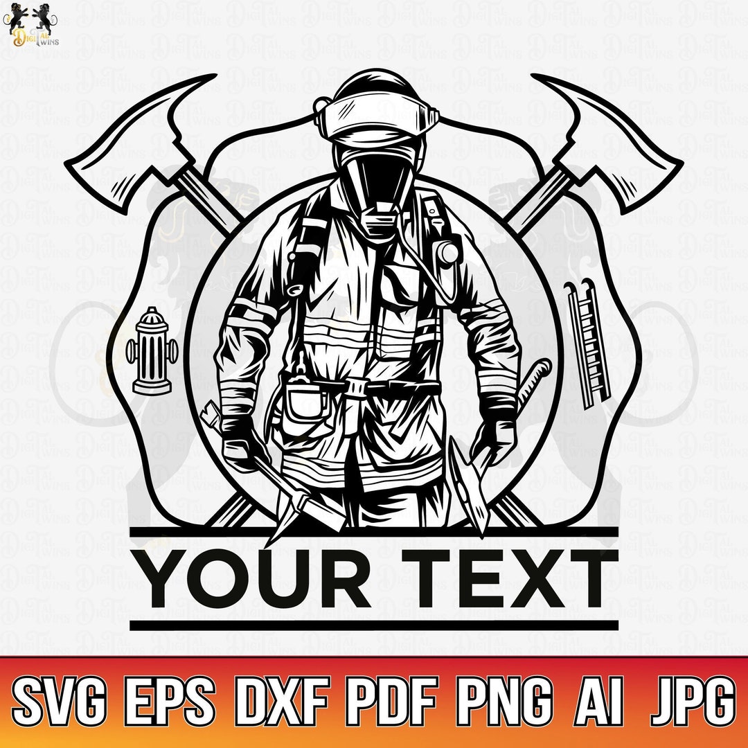 Firefighter Svg, Firefighter Name Frame Svg, Firemen Svg, Firefighter ...