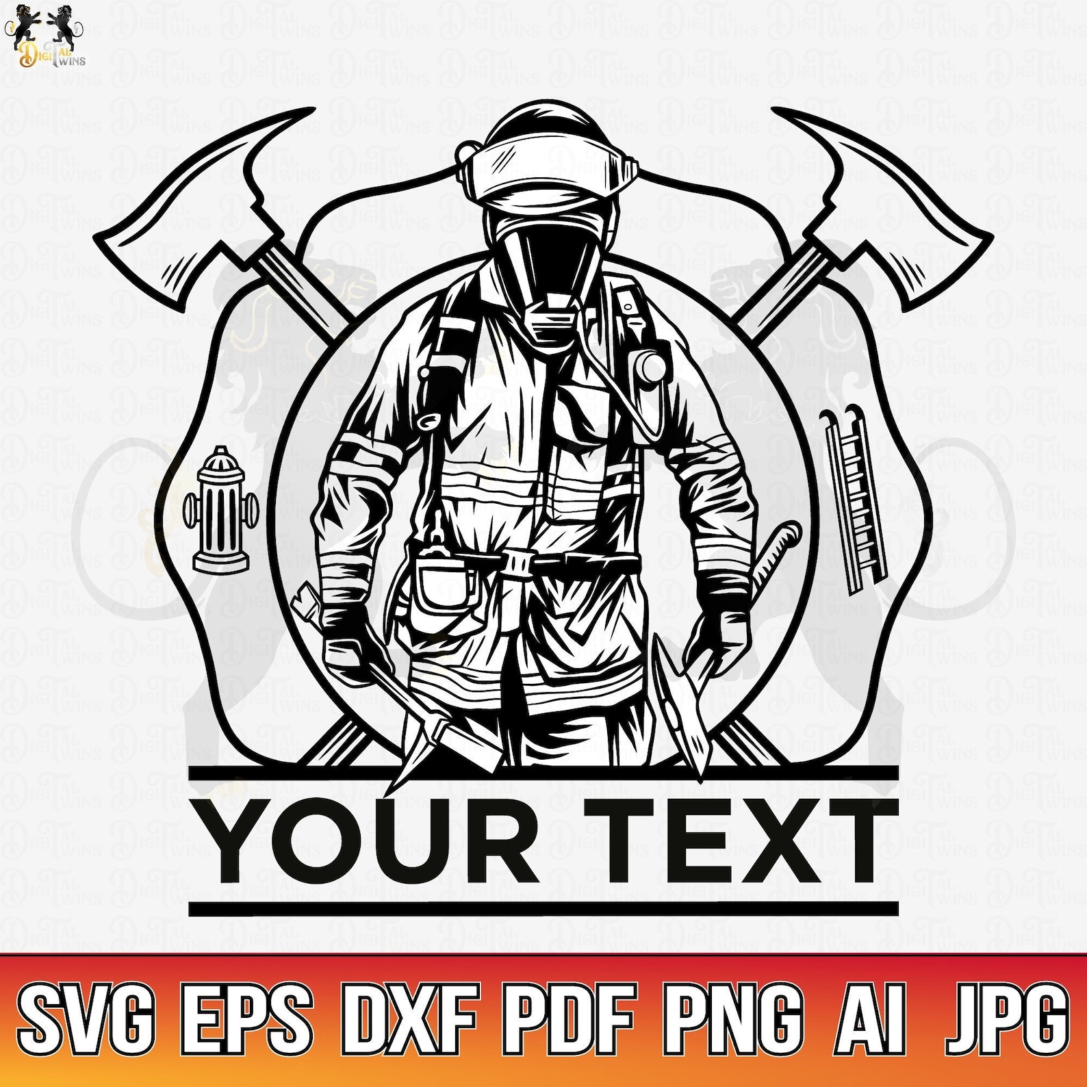 Firefighter Svg Firefighter Name Frame Svg Firemen Svg - Etsy