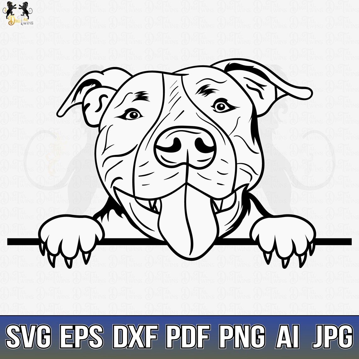 Pitbull Svg American Pit Bull Svg Pitbull Clipart Pitbull - Etsy