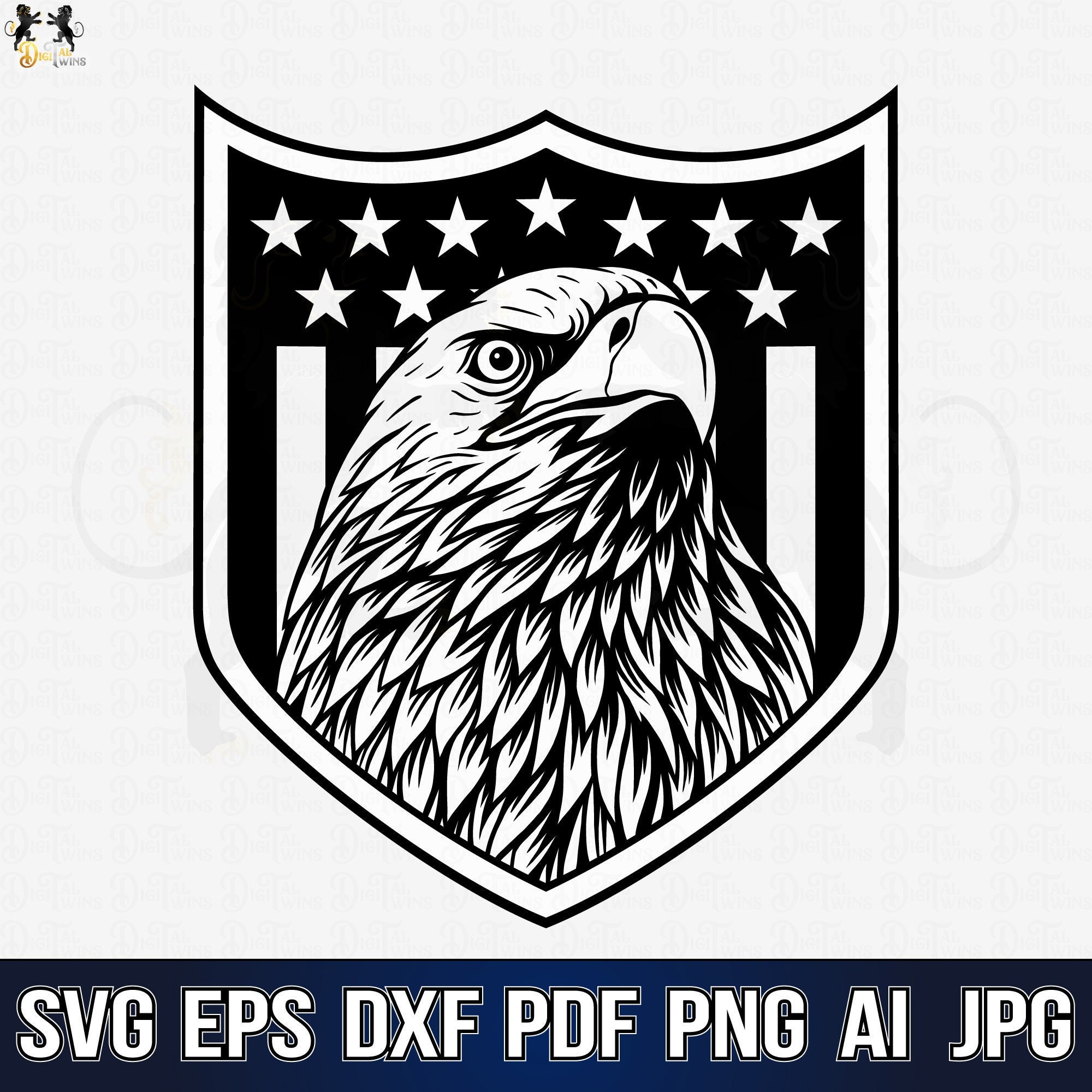 Eagle Through Flag Svg Eagle With Flag Svg Eagle USA Svg | Etsy