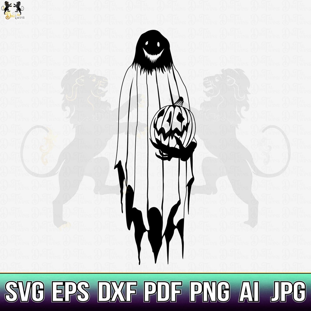 Scary Ghost Svg, Ghost Svg, Ghost Clipart, Ghost Vector, Ghost Cricut ...
