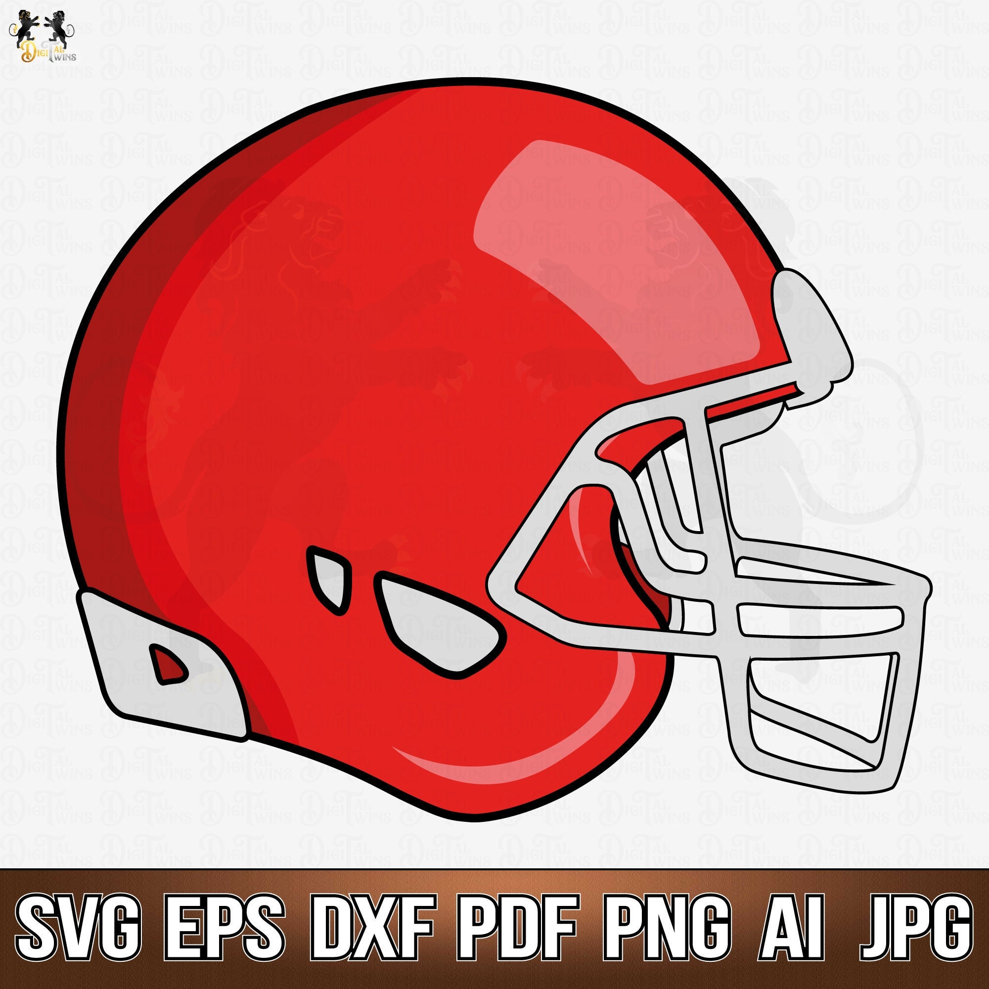 Red Football Helmet Clipart