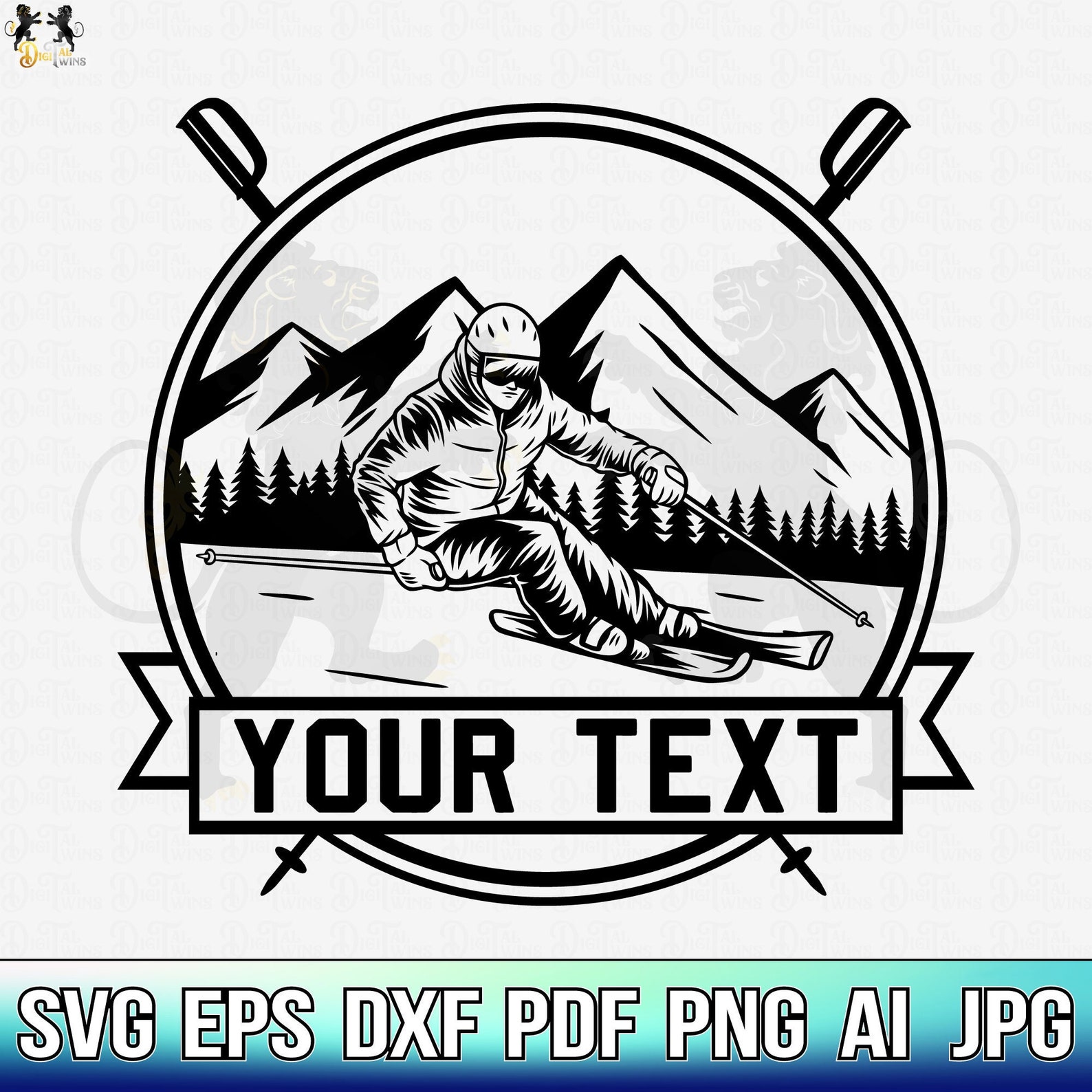 Skiing Svg, Skiing Name Frame Svg, Ski Svg, Ski Name Frame Svg, Ski ...