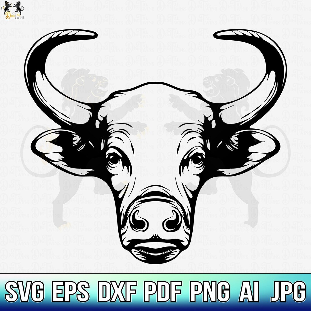 Bull Svg, Bull Clipart, Bull Vector, Bull Cut File, Bull Shirt, Bull ...