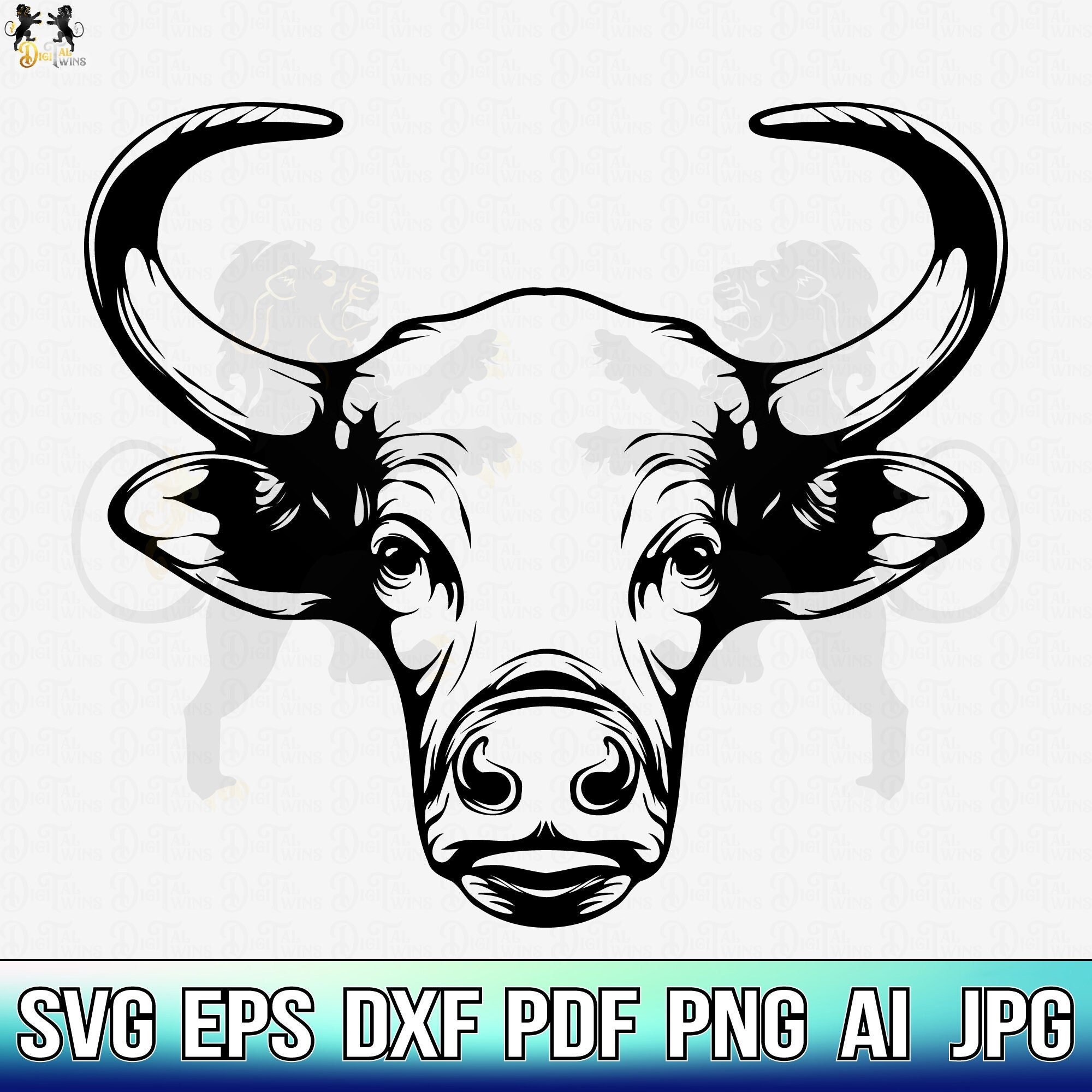 Bull Svg Bull Clipart Bull Vector Bull Cut file Bull - Etsy España