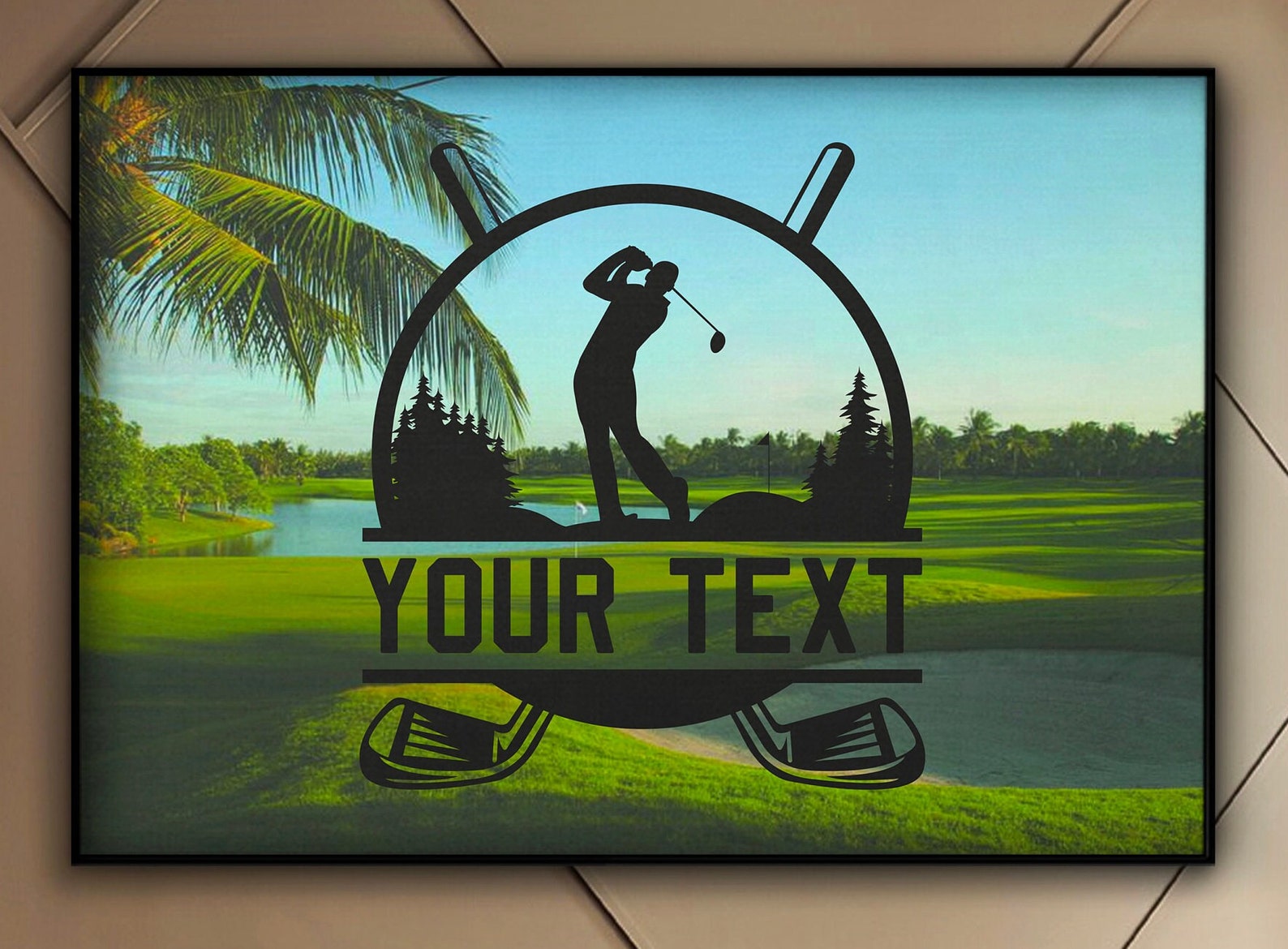 Golf Svg Golf Name Frame Svg Golf Ball Svg Golf Clipart | Etsy