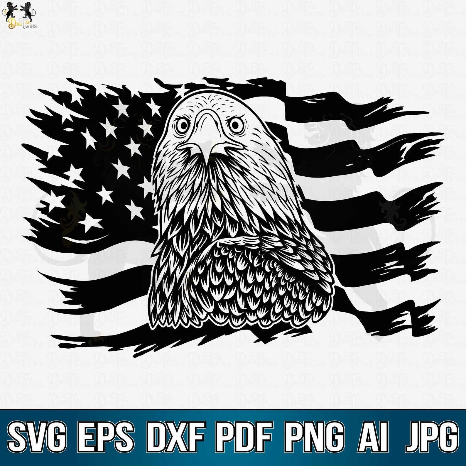 Eagle Through Flag Svg Eagle With Flag Svg Eagle USA Svg - Etsy