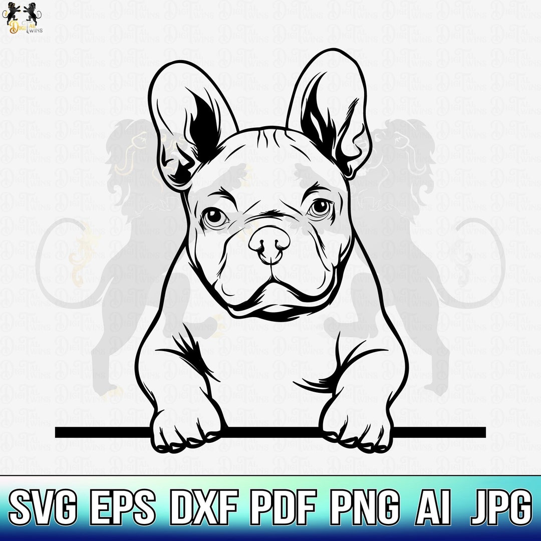 French Bulldog Svg, Frenchie Svg, French Bulldog Clipart, Bulldog Svg ...