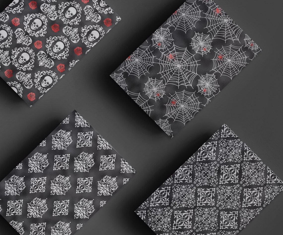 Gothic Digital Paper Gothic Scrapbook Gothic Clipart - Etsy