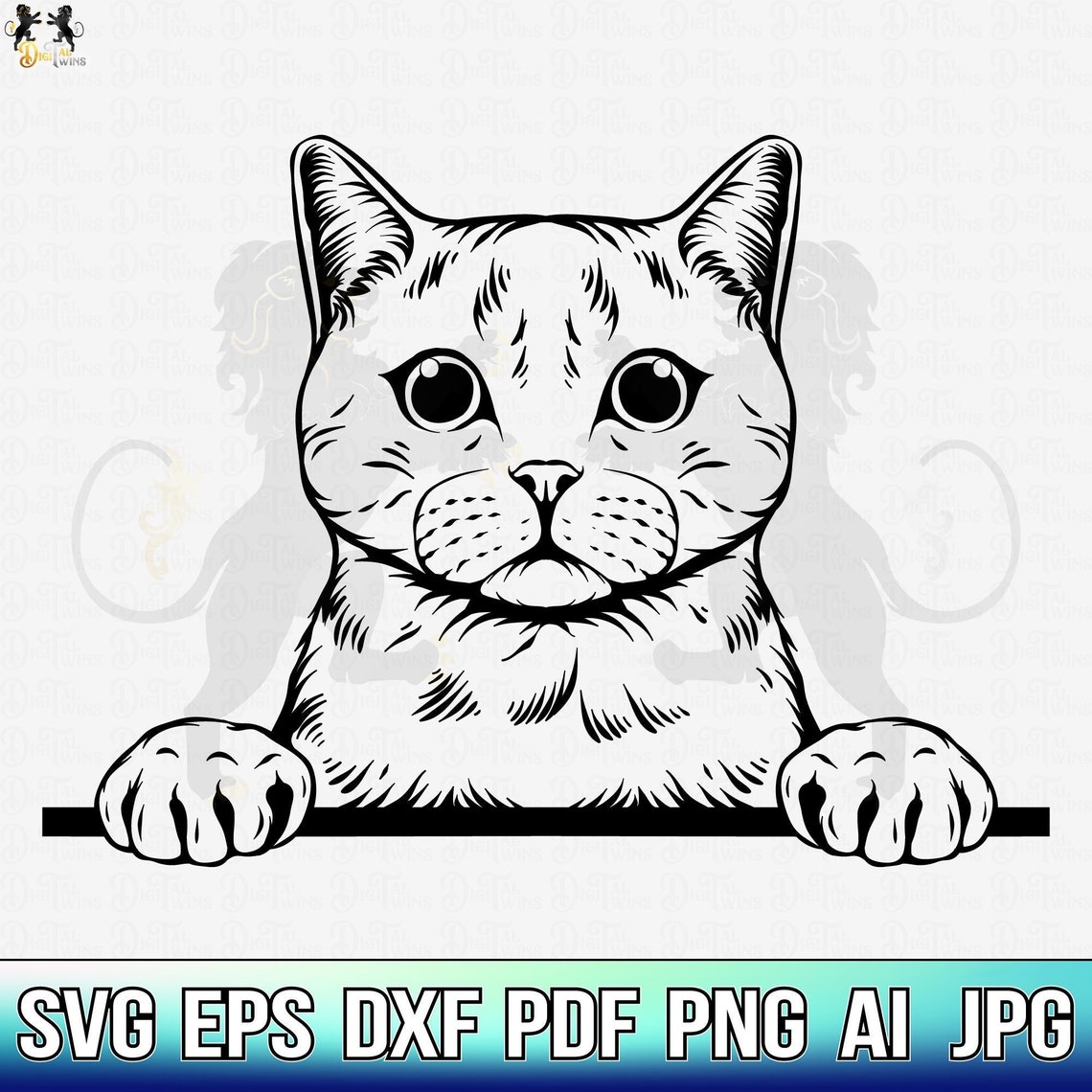 Cat Svg Cute Cat Svg Cat Clipart Cat Cricut Cat Cutfile - Etsy