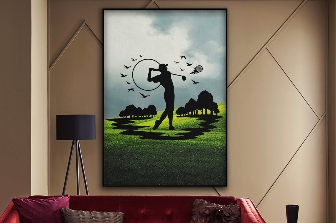 Golf Svg Golf Name Frame Svg Golf Ball Svg Golf Clipart | Etsy