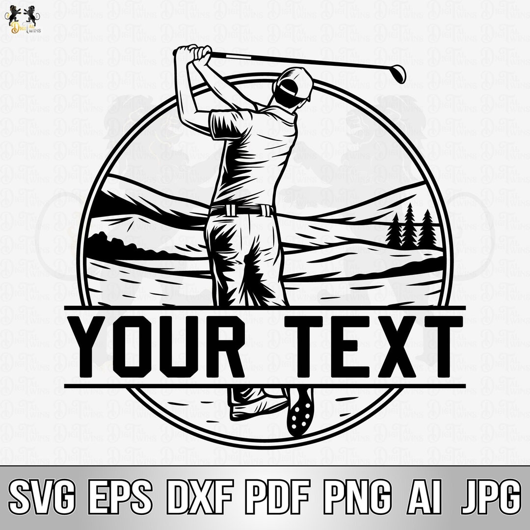 Golf Svg, Golf Name Frame Svg, Golf Ball Svg, Golf Clipart, Golf Cricut ...