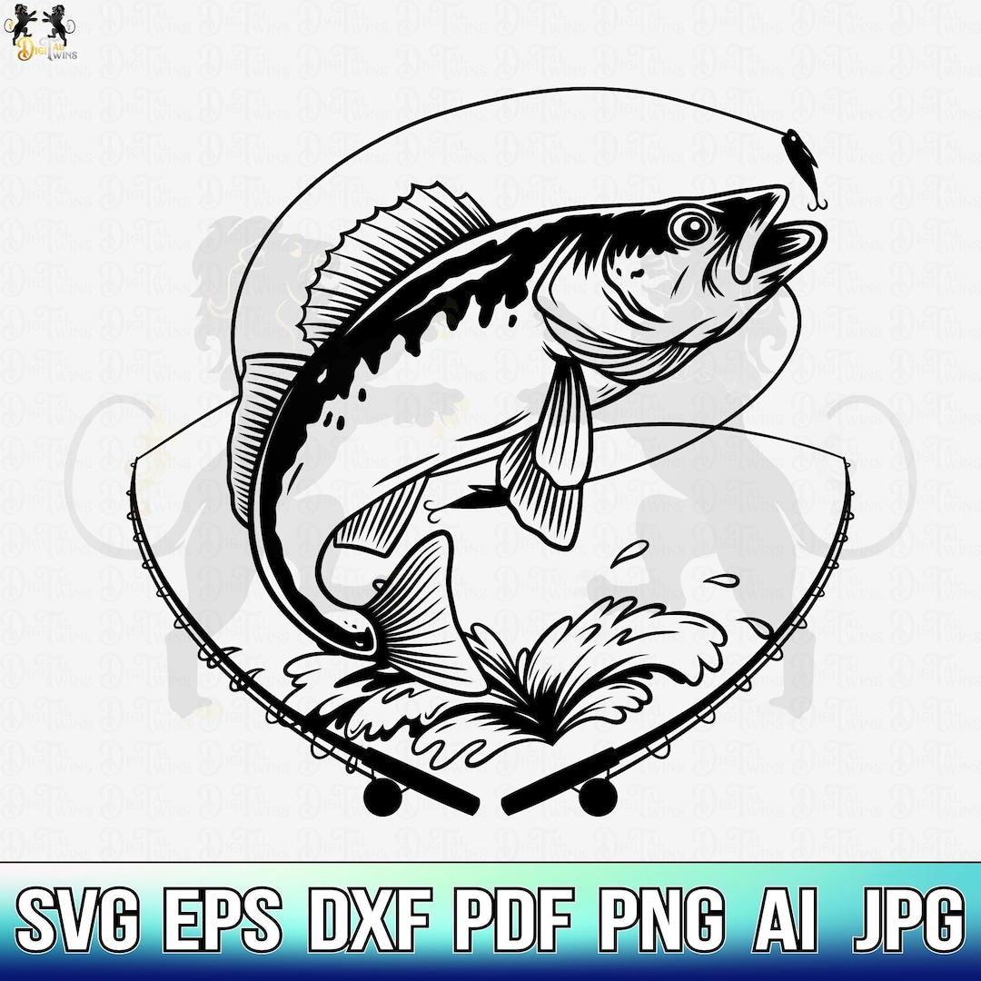 Walleye Fishing Svg, Fishing Svg, Walleye Fish Svg, Walleye Clipart ...