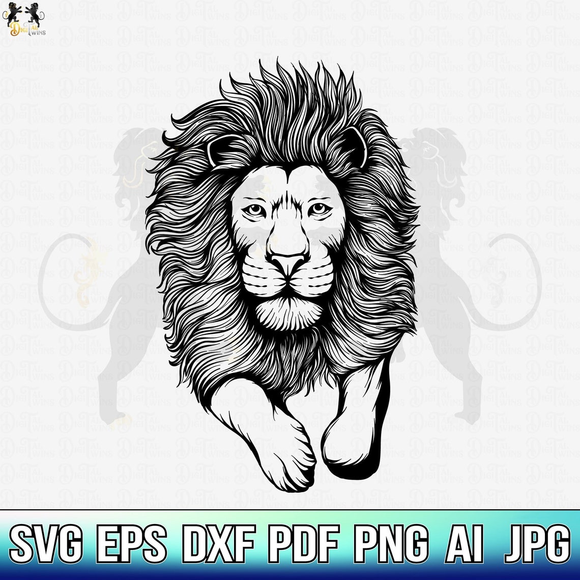 Lion Svg Lion Clipart Lion Vector Lion Cut File Lion - Etsy