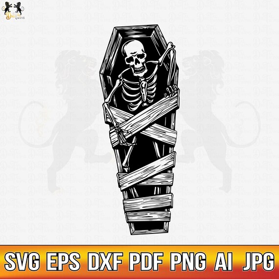 Cráneo en una tumba svg cráneo svg clipart de cráneo vector - Etsy México