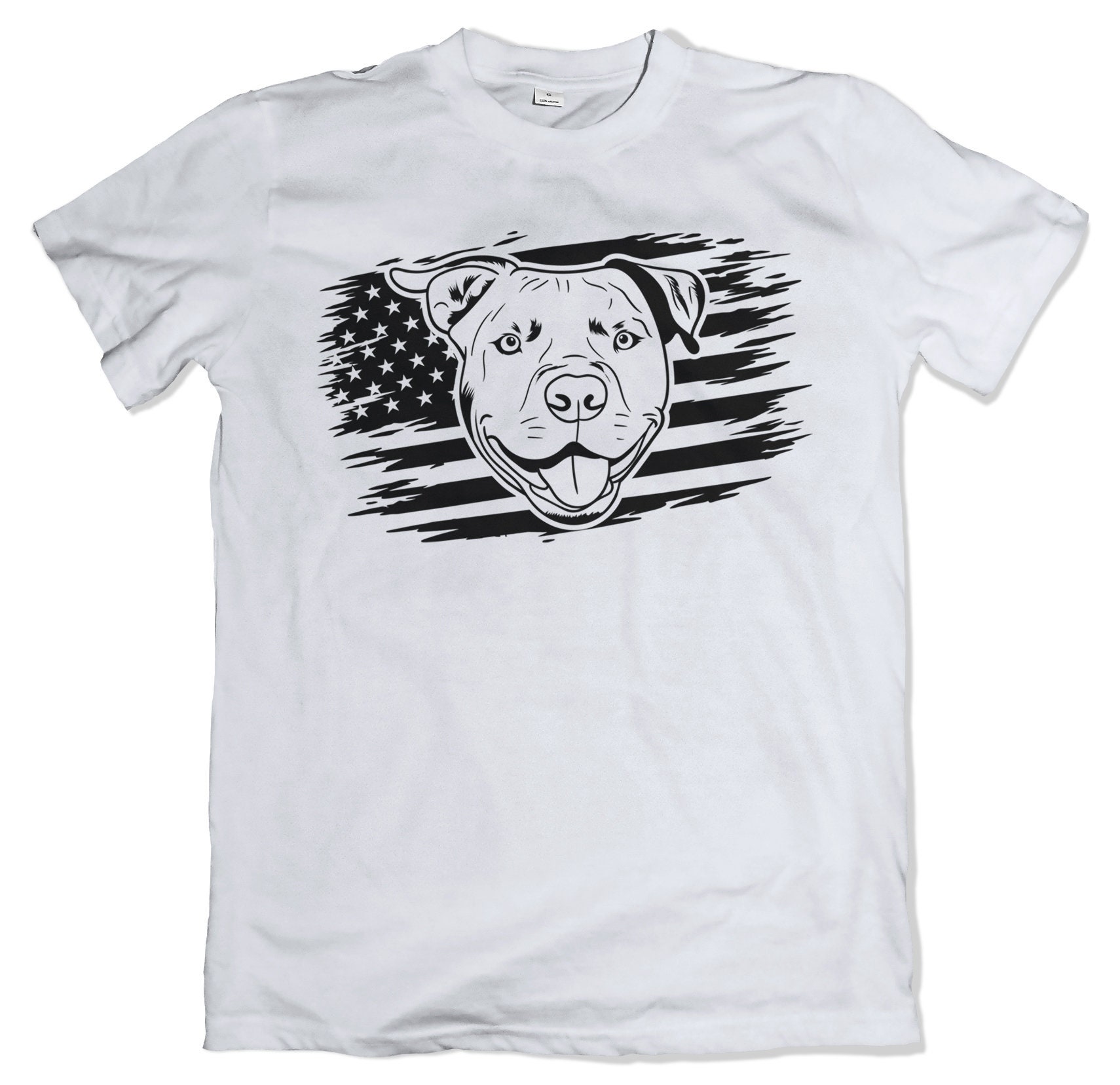 Pitbull With Flag Svg American Pit Bull Svg Pitbull Clipart - Etsy