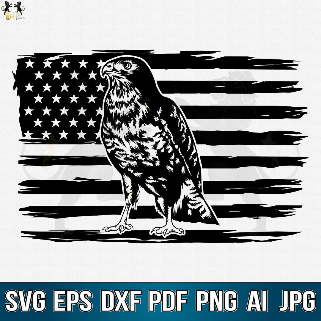 Falcon Through Flag Svg, Falcon Svg, Hawk Svg, Falcon Clipart, Falcon ...