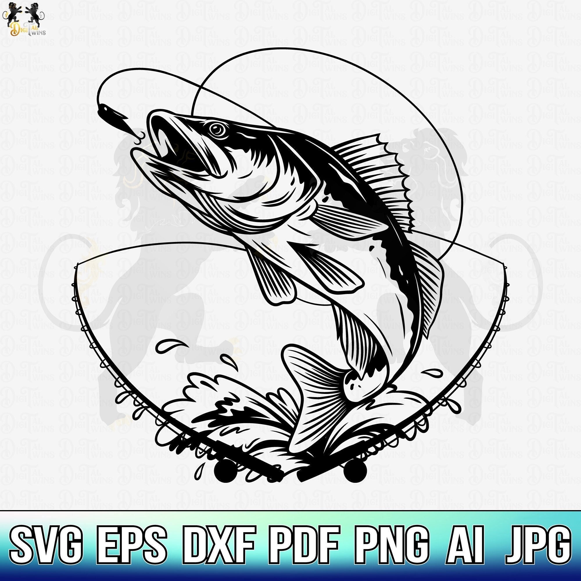 Walleye Fishing Svg, Fishing Svg, Walleye Fish Svg, Walleye Clipart ...