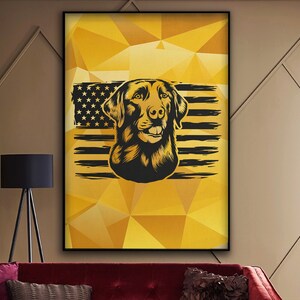 Labrador With Flag Svg, Labrador Retriever Svg, Labrador Clipart ...