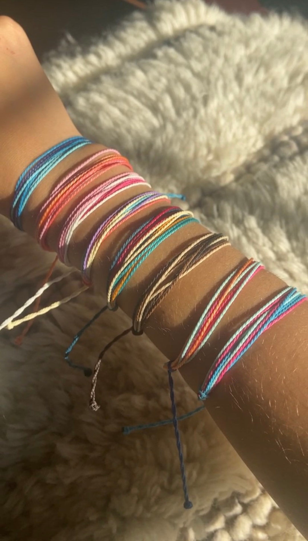 Wax Cord Bracelet |adjustable and Waterproof| Pura Vida Inspired ...