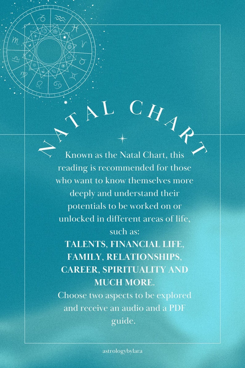 Natal Chart Reading - Etsy