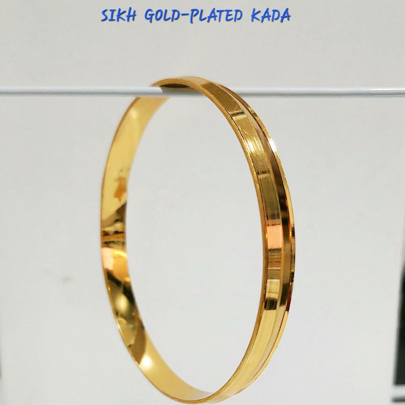 Traditional Gold-plated Sikh Kada, Kara, for Men/women - Ethnic ...