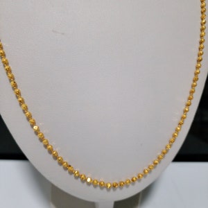 Kapa Necklace Ball Chain 24 in Fine Cut Elegant Style Necklace - Etsy