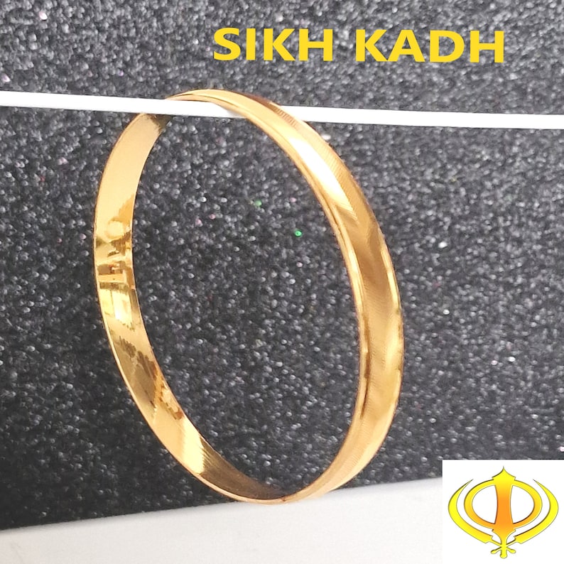 Kapa Sikh Kara Gold Micron Gold Plated Kara Small & Large Sizes - Etsy UK