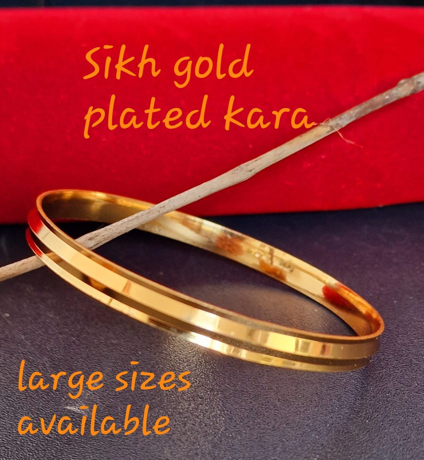 Sikh Kara Gold Micron Gold Plated Kara Small & Large Sizes - Etsy