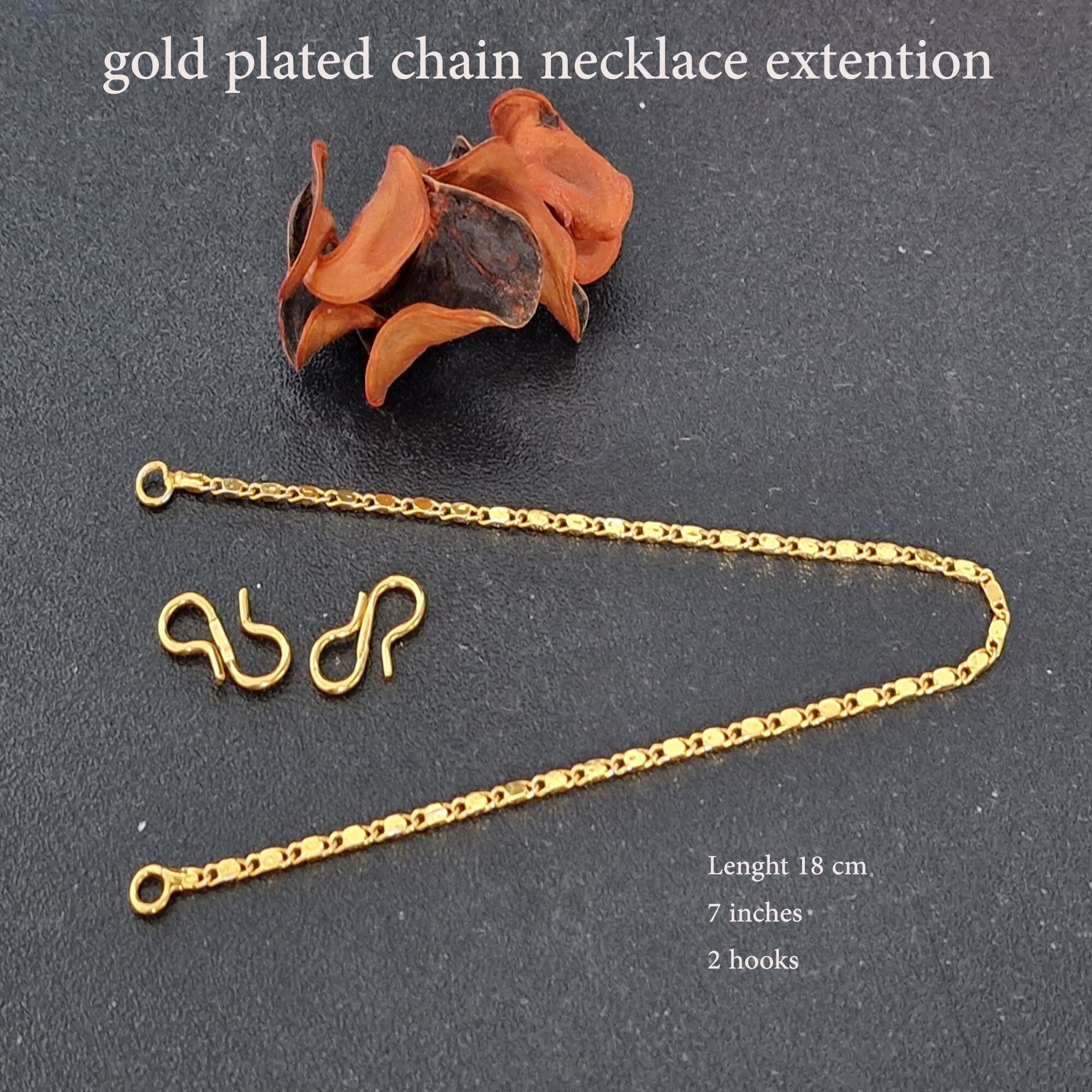 18k Yellow Gold Extender / Safety Chain Bracelet Necklace 1 X 4.5 in ...
