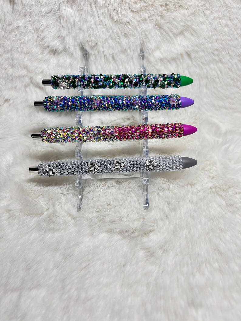 Set of 4 - Rhinestone Pens - Etsy