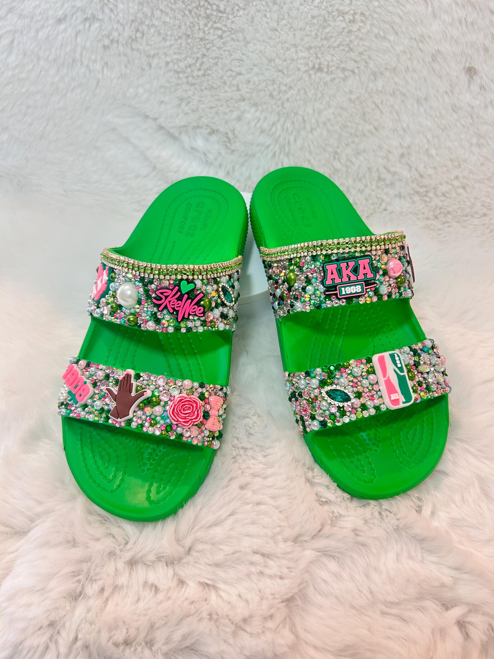 Custom Bling Croc Slides - Etsy