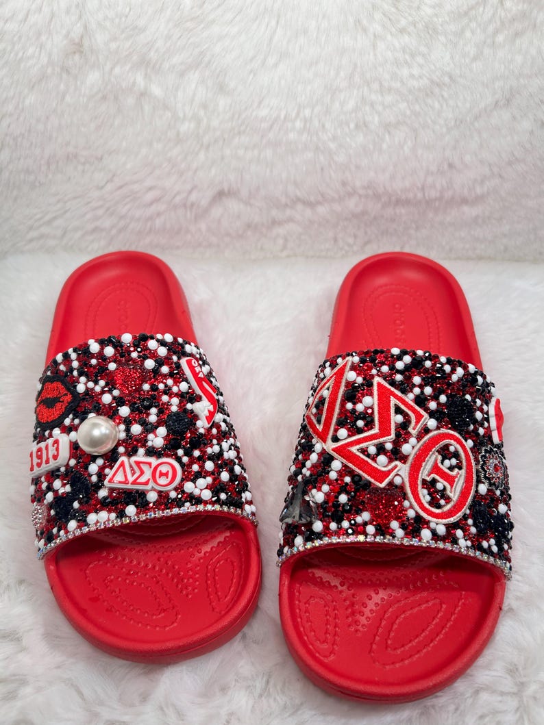 Custom Bling Croc Slides - Etsy