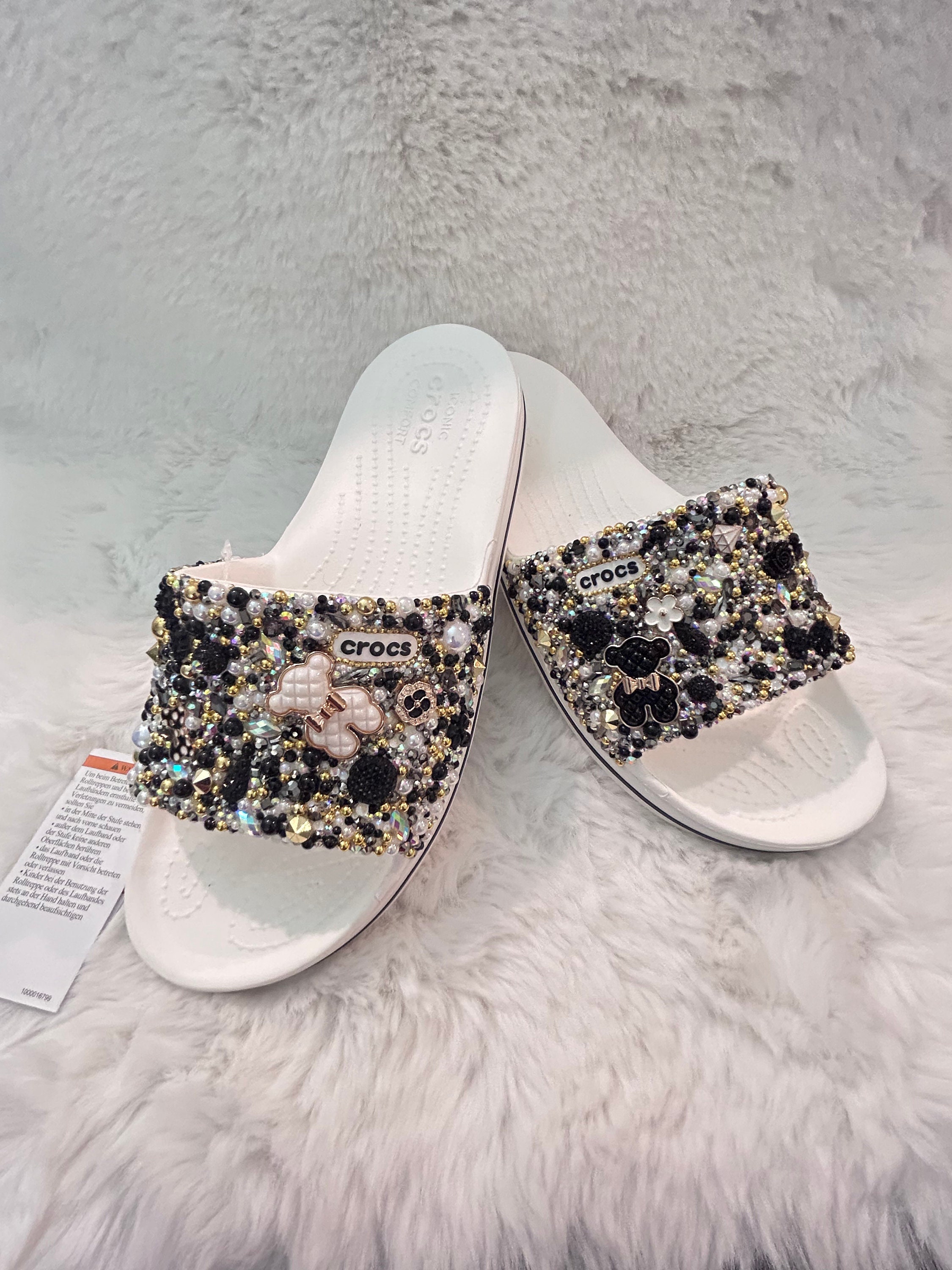 Custom Bling Croc Slides - Etsy
