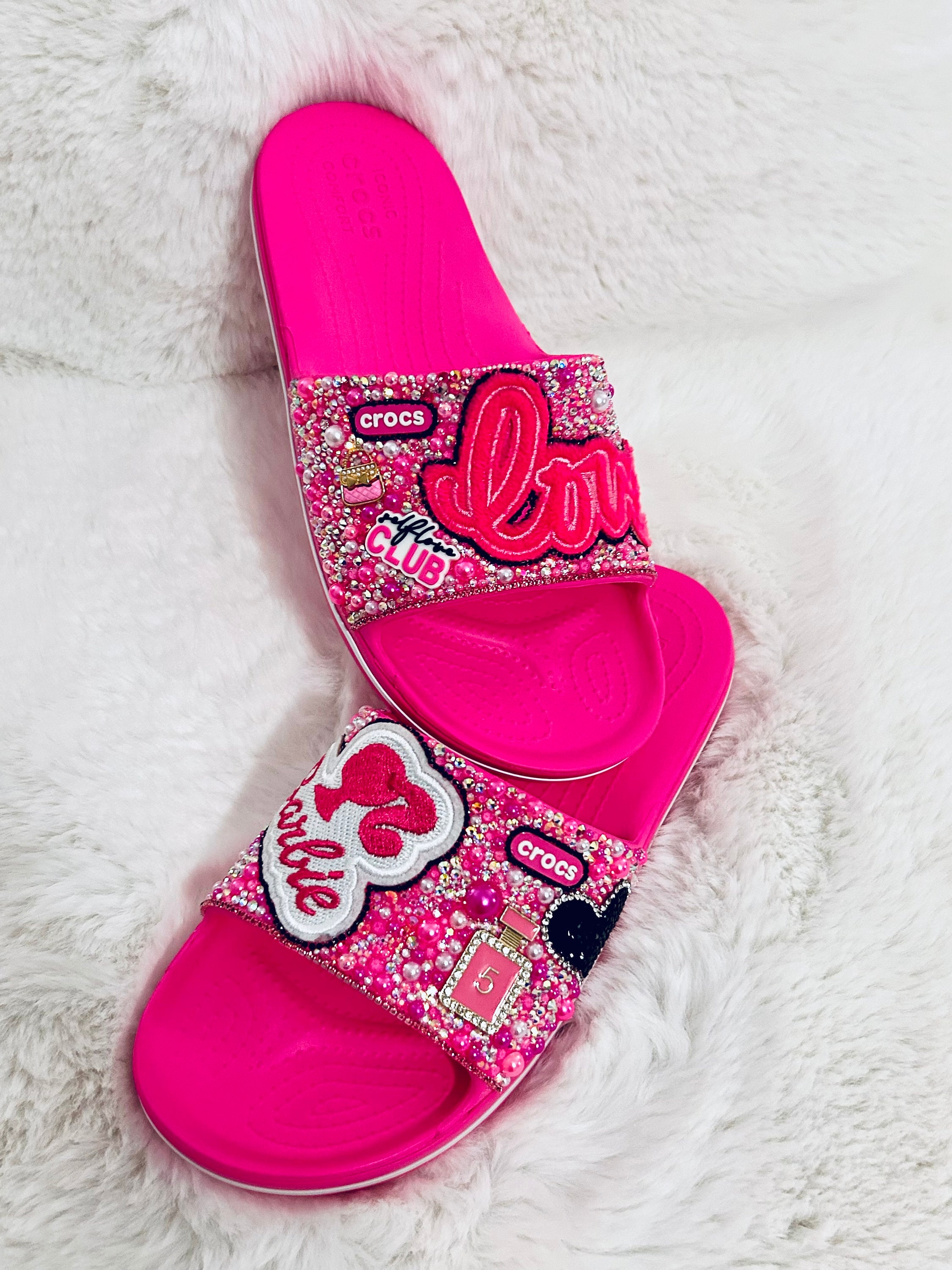 Custom Bling Croc Slides - Etsy