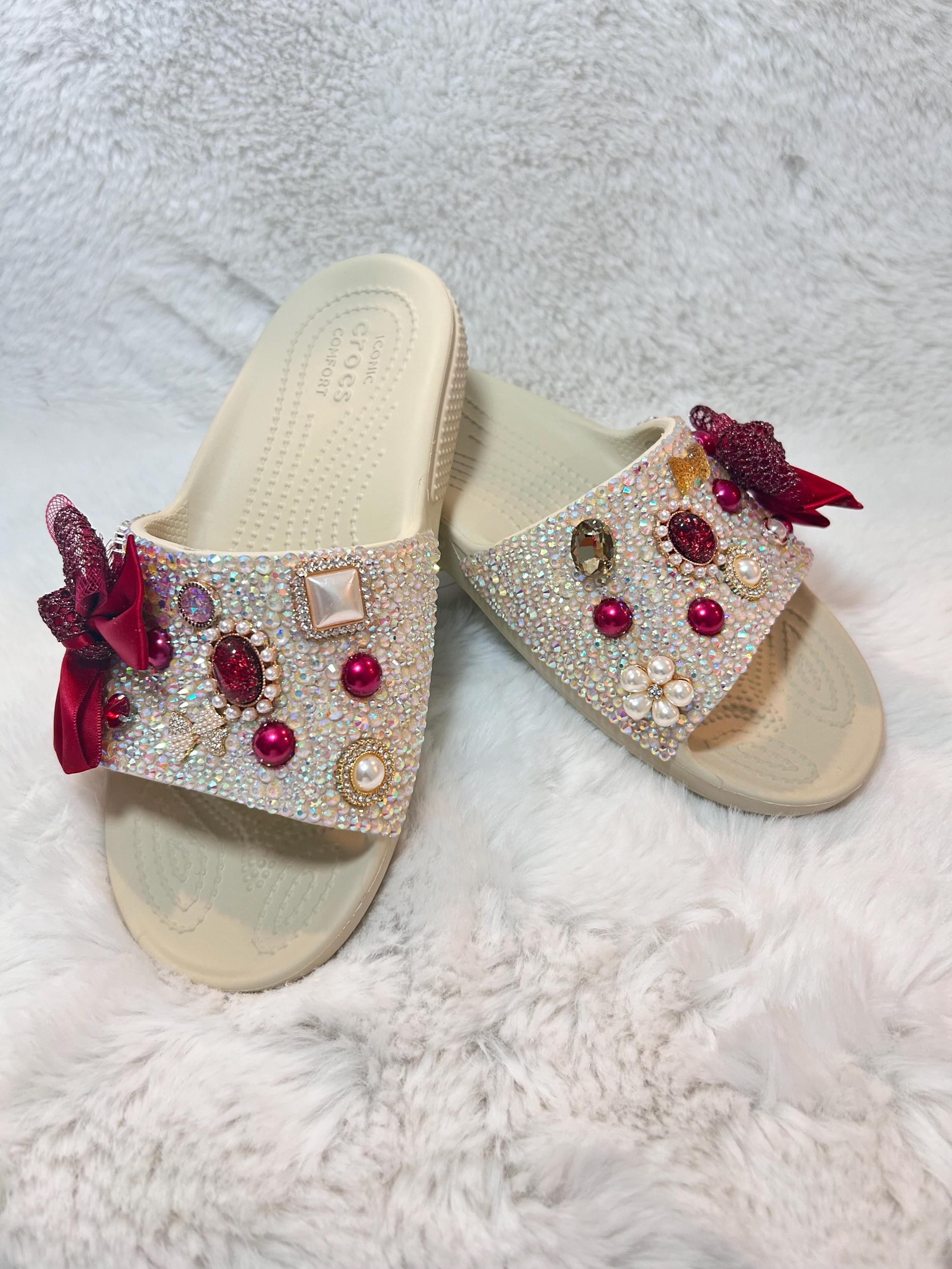 Custom Bling Croc Slides - Etsy