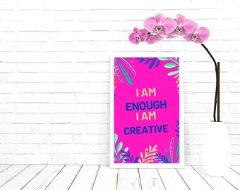 I Am Creative Poster - Etsy