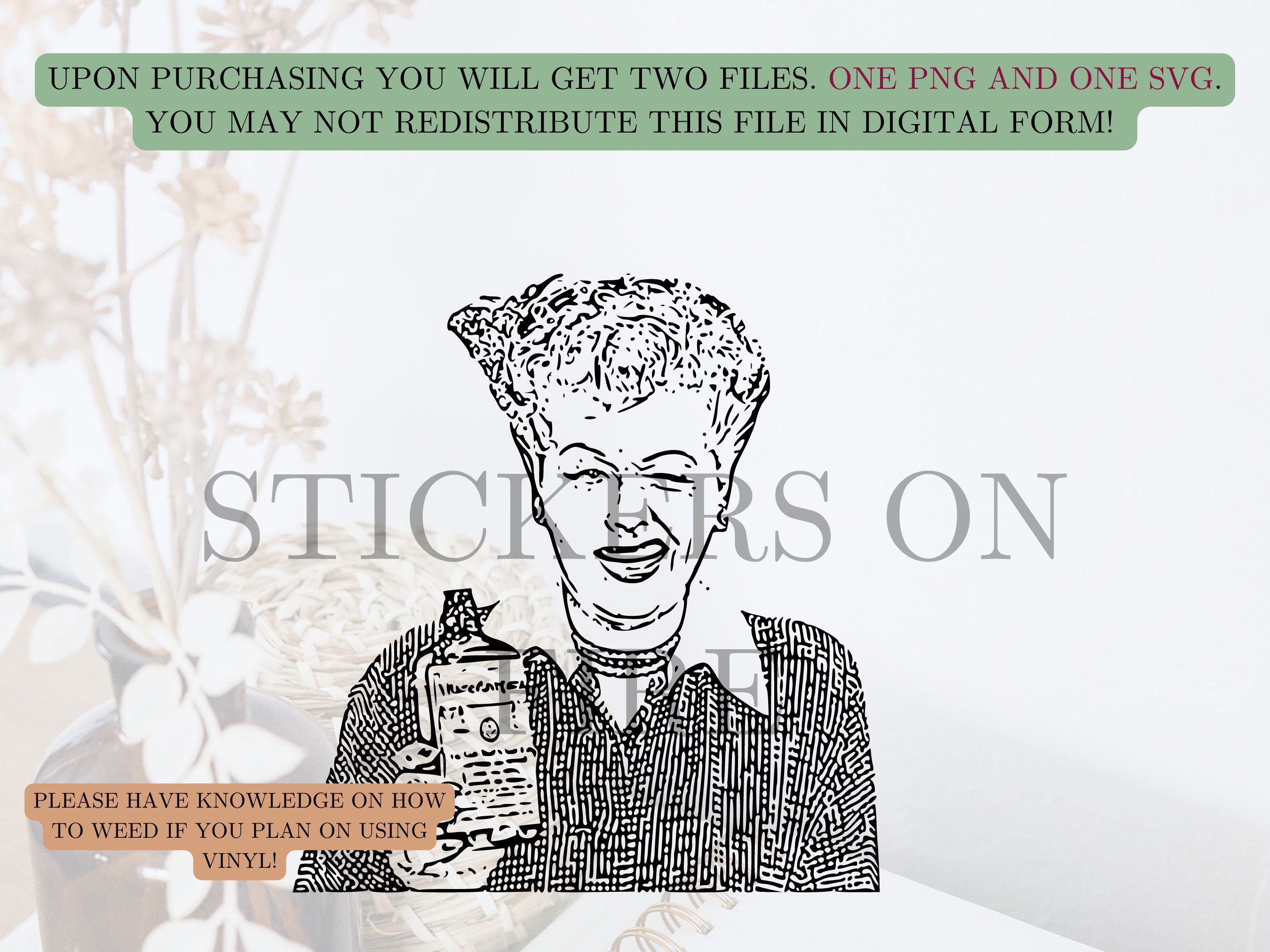Lucile Ball SVG I Love Lucy Svg Vitameatavegamin Commercial - Etsy ...