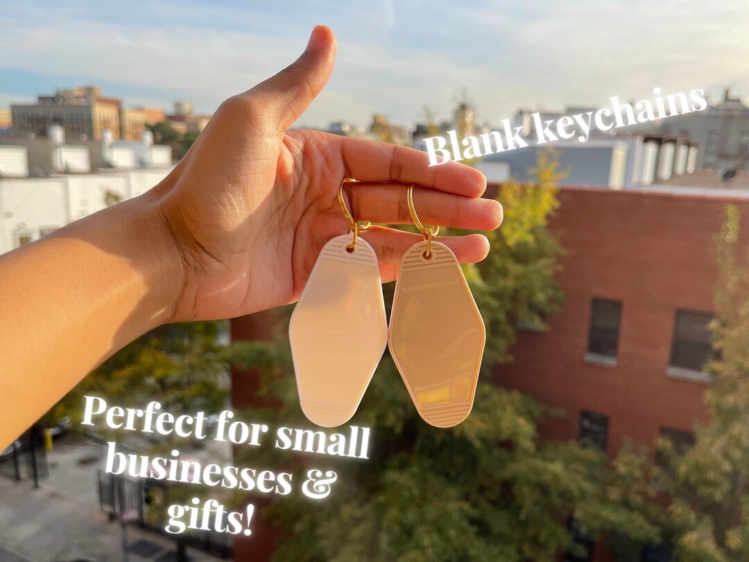 Blank Retro Hotel Keychain, Motel Keychain, Customizable Keychain ...