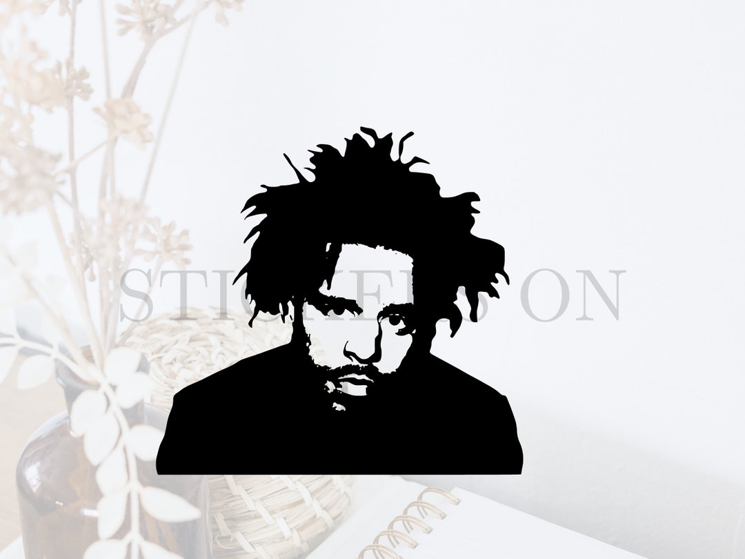 J-cole SVG and Rapper Face Silhouette Dreamville Album Svg - Etsy