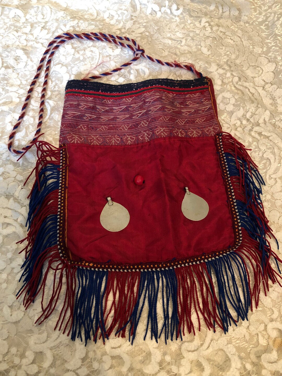 Vintage Hmong Tribal Purse Textile Tassel Purse With Coins - Etsy