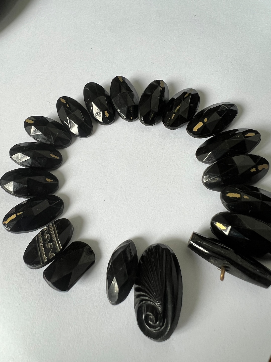 Antique Glass Victorian Era Button Lot Glass Antique Vintage Buttons 19 ...