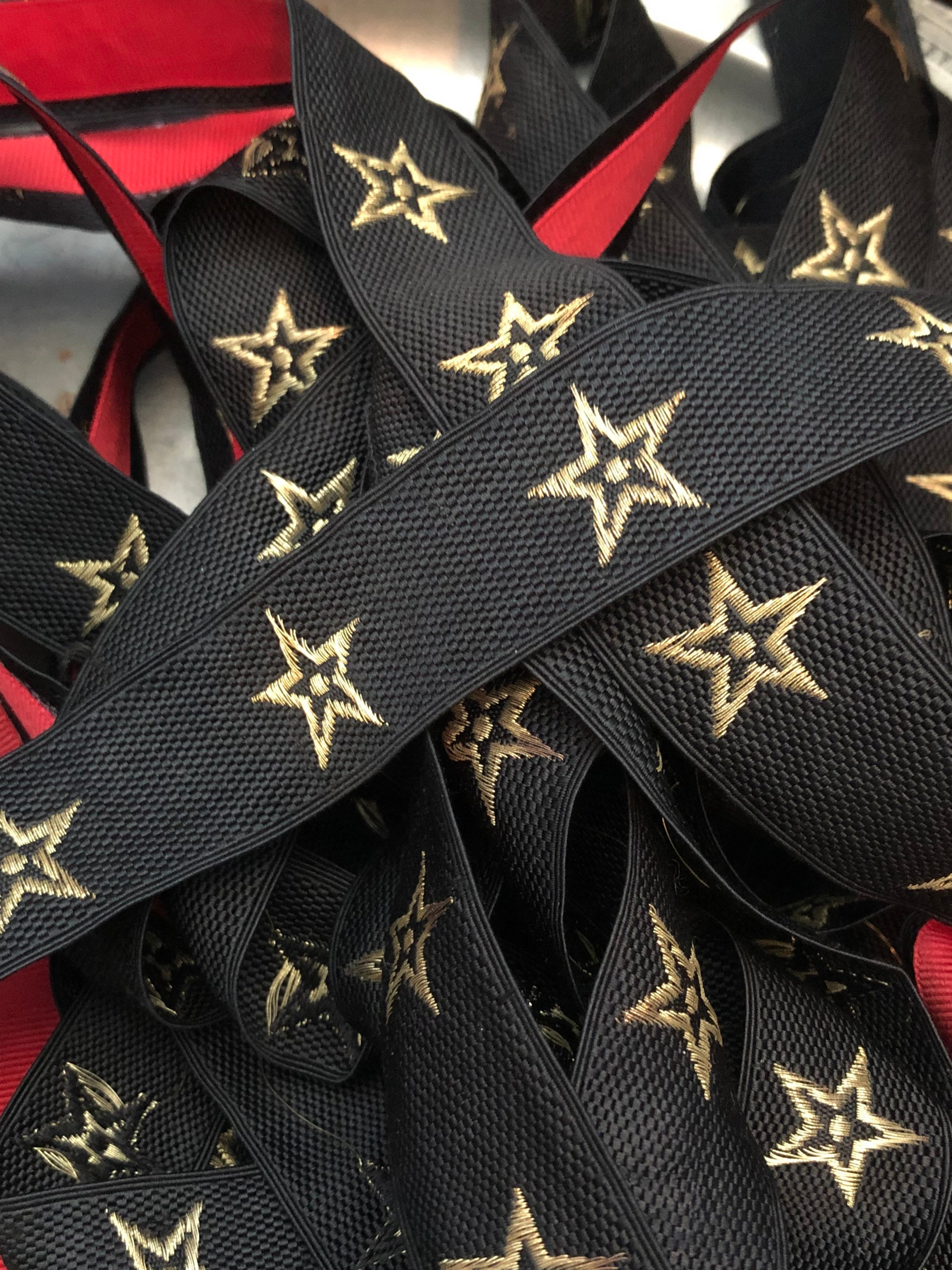 Antique Metal Trim Gold Star Costume Trim Vtg Metallic Star - Etsy